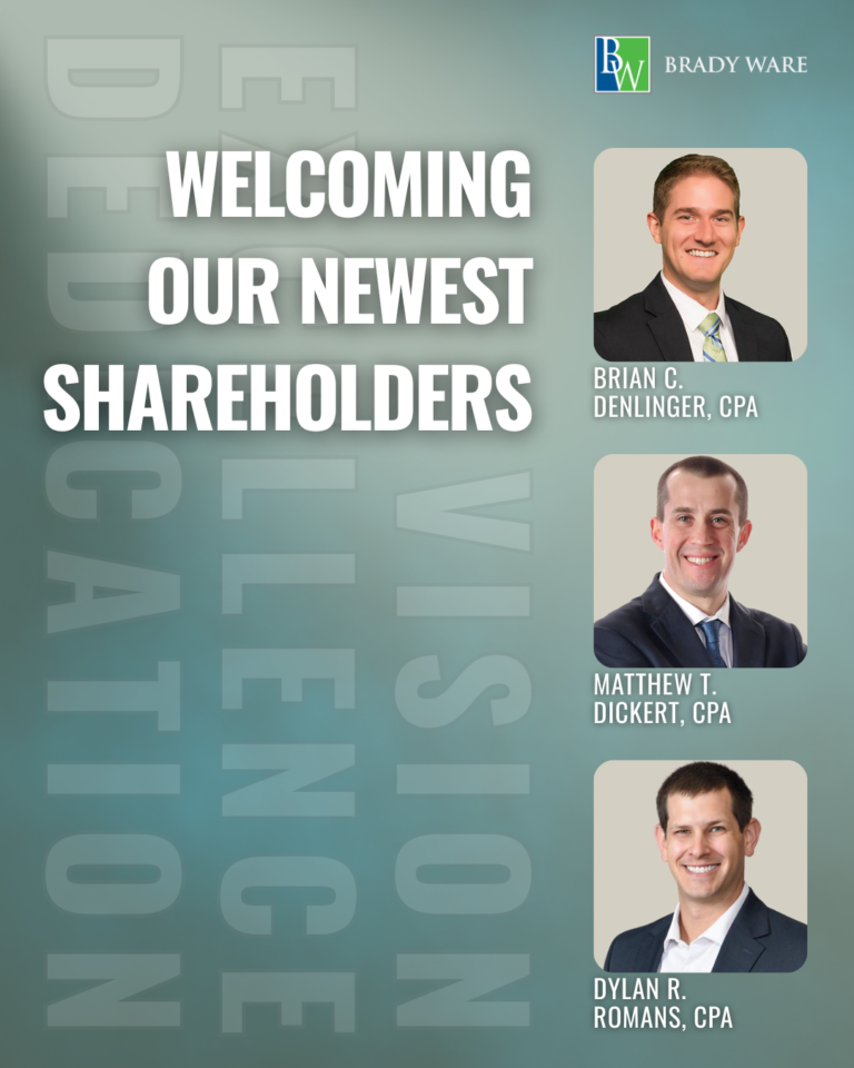 Brady Ware Names Three New Shareholders